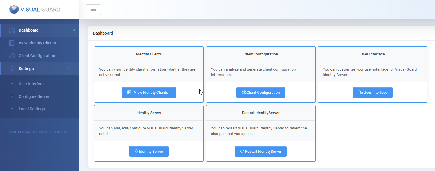 Dashboard – Visual Guard