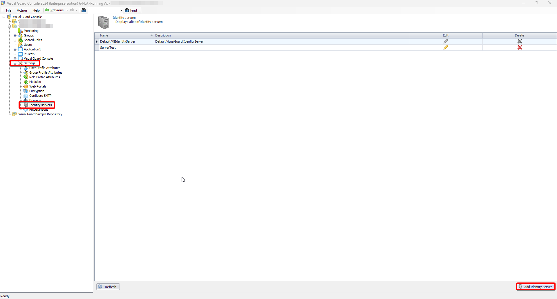 Identity Server – Visual Guard