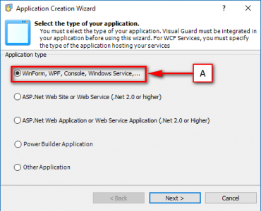 New Winform Application – Visual Guard