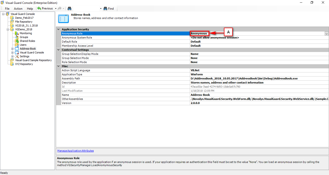 Anonymous Role – Visual Guard