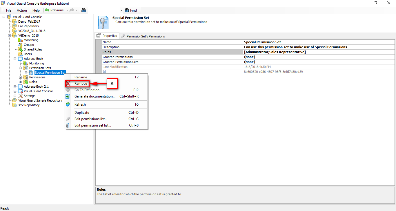 Remove – Visual Guard