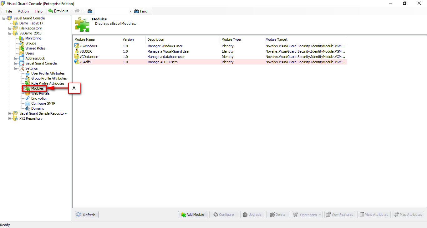 Modules – Visual Guard