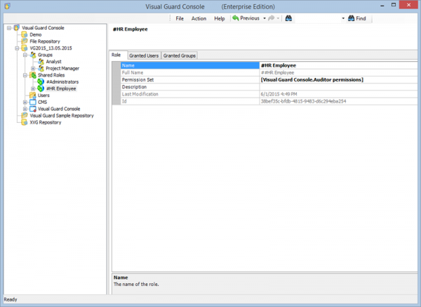 Change Permission Set – Visual Guard