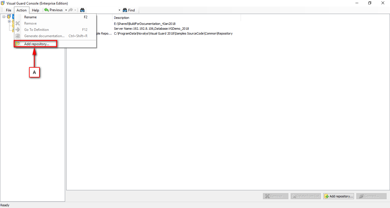 [Archive] Add an Existing Repository (VG Server) – Visual Guard