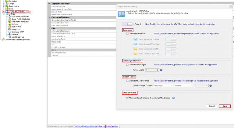 MFA Policy – Visual-Guard