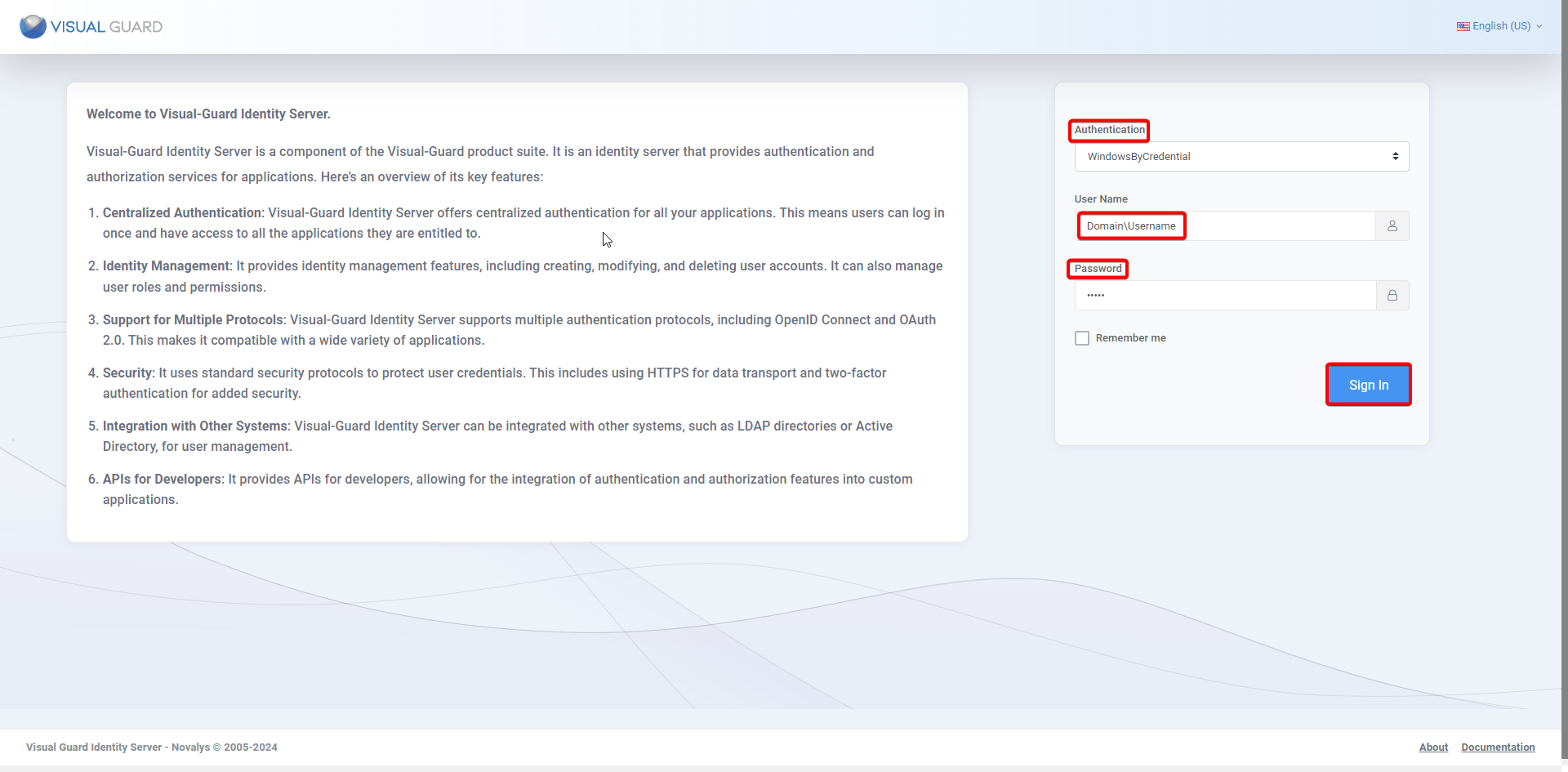 Windows by Credential – Visual Guard