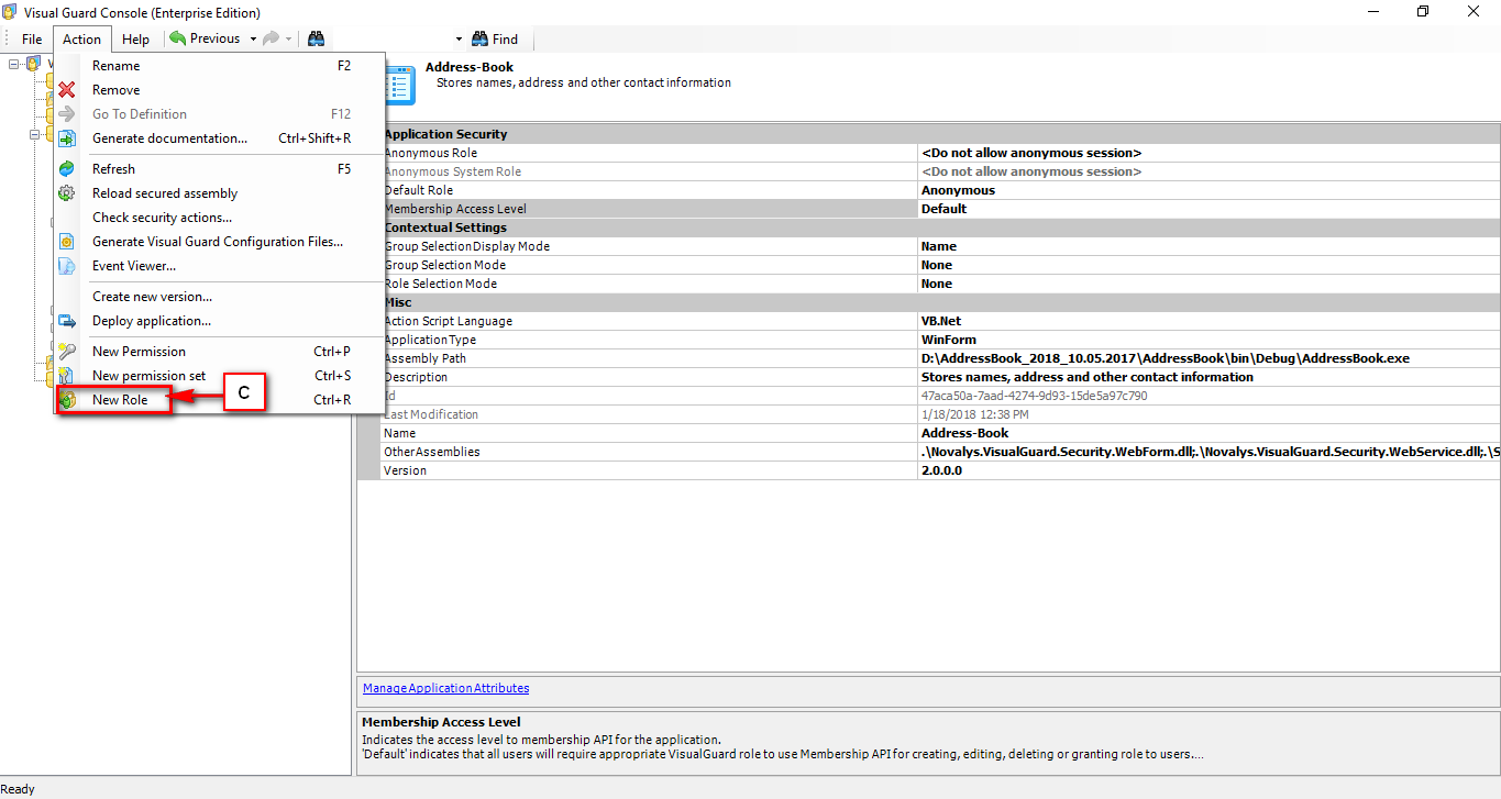 Manage Roles – Visual Guard