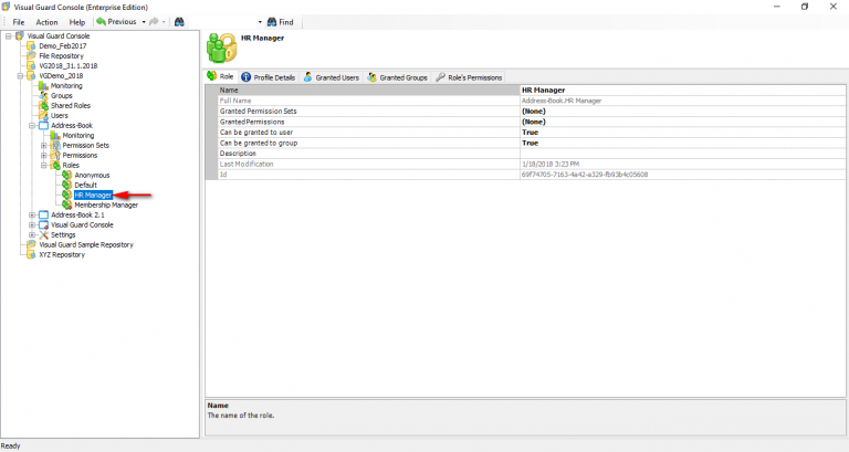 Manage Roles – Visual Guard