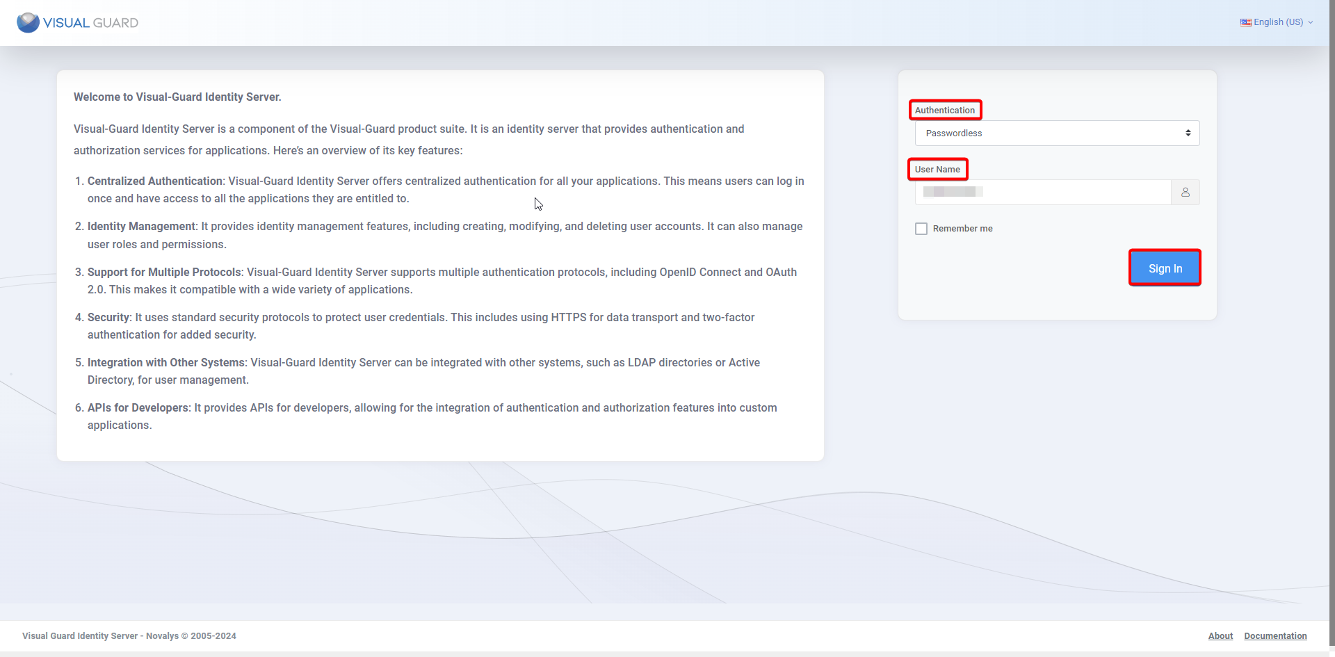 Passwordless – Visual Guard
