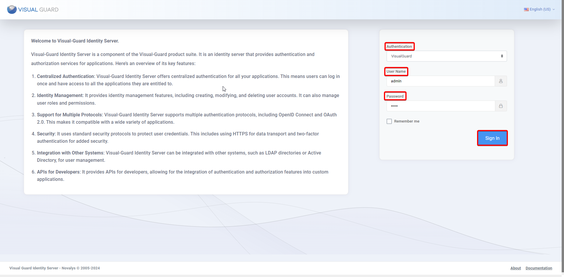 Visual-Guard User – Visual Guard