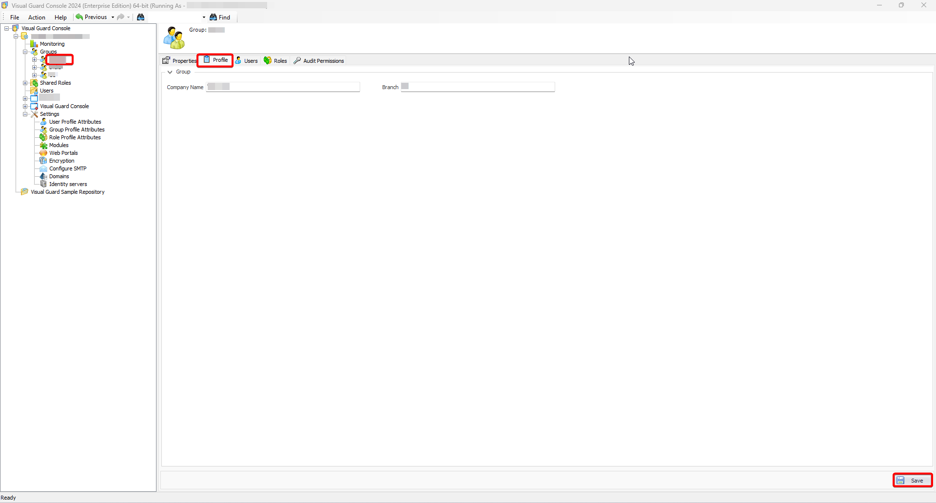 Edit Profile of a Group – Visual-Guard