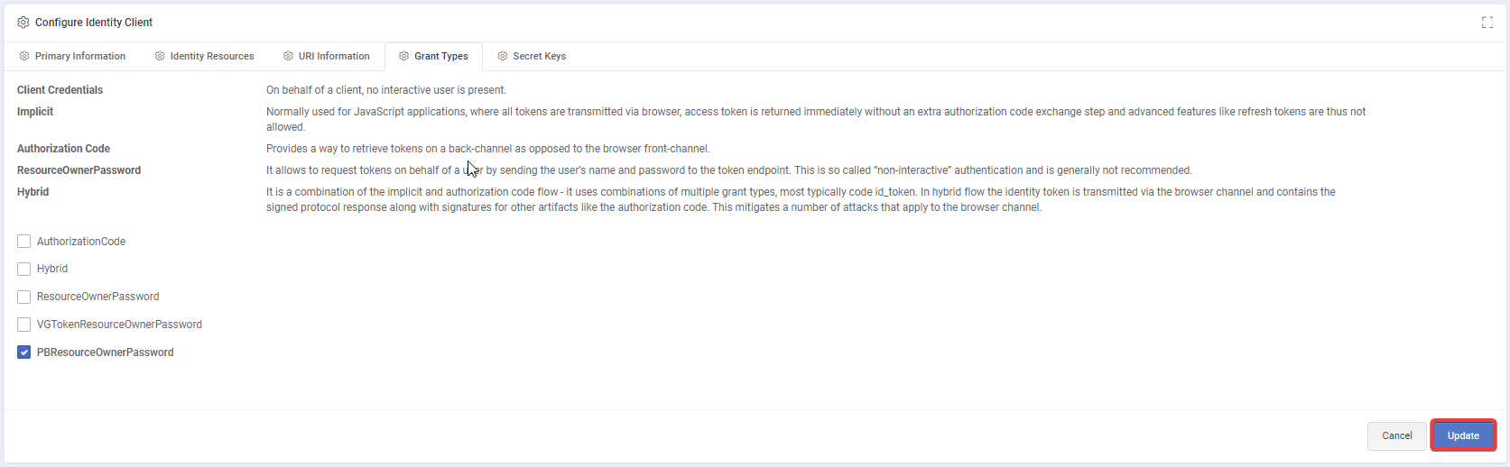 Identity Client – Visual Guard