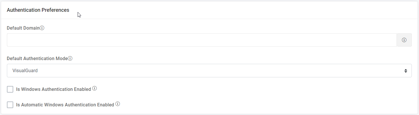 Configure Server – Visual Guard