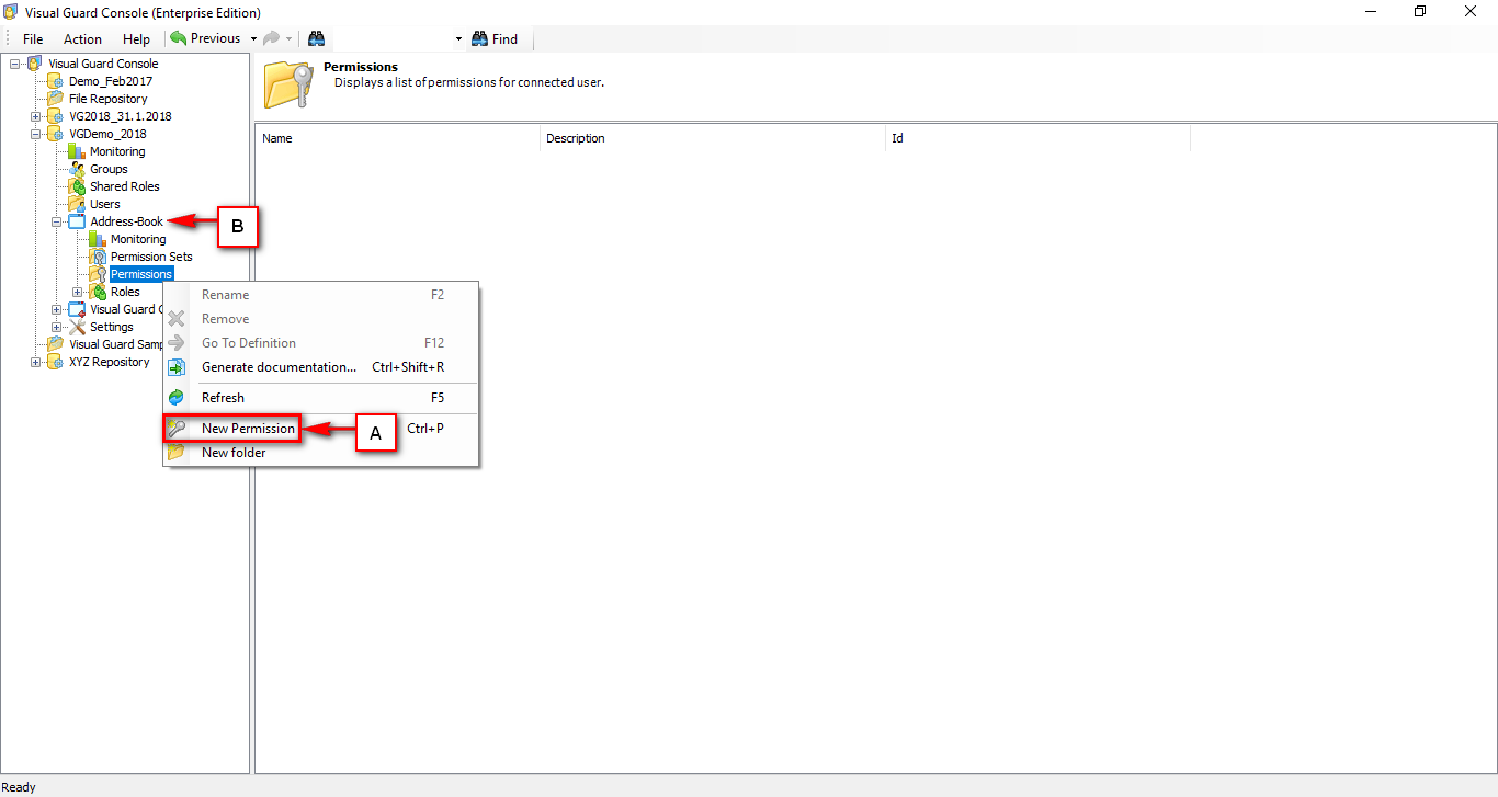 Manage Permission – Visual Guard