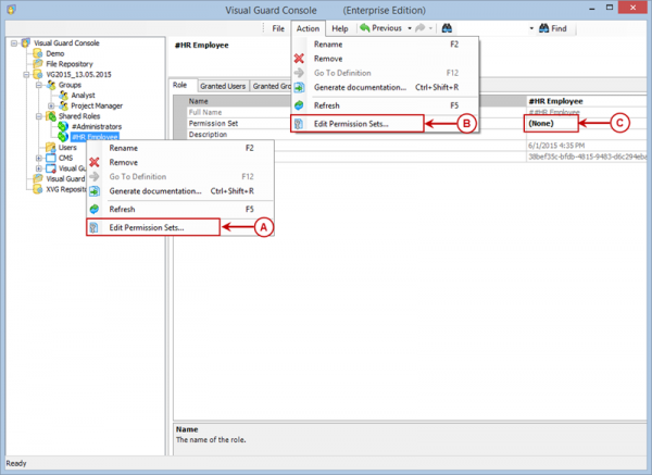 Change Permission Set – Visual Guard