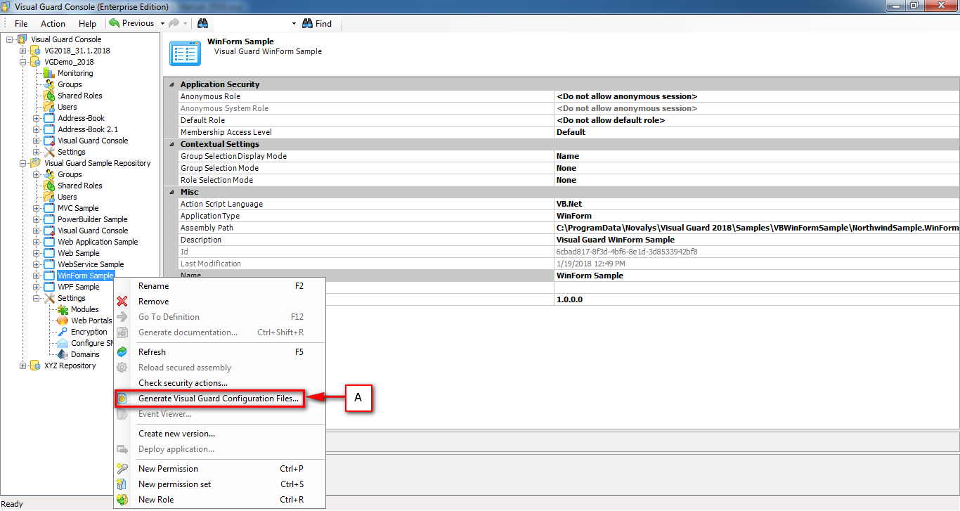 Visual Guard Configuration Files – Visual Guard